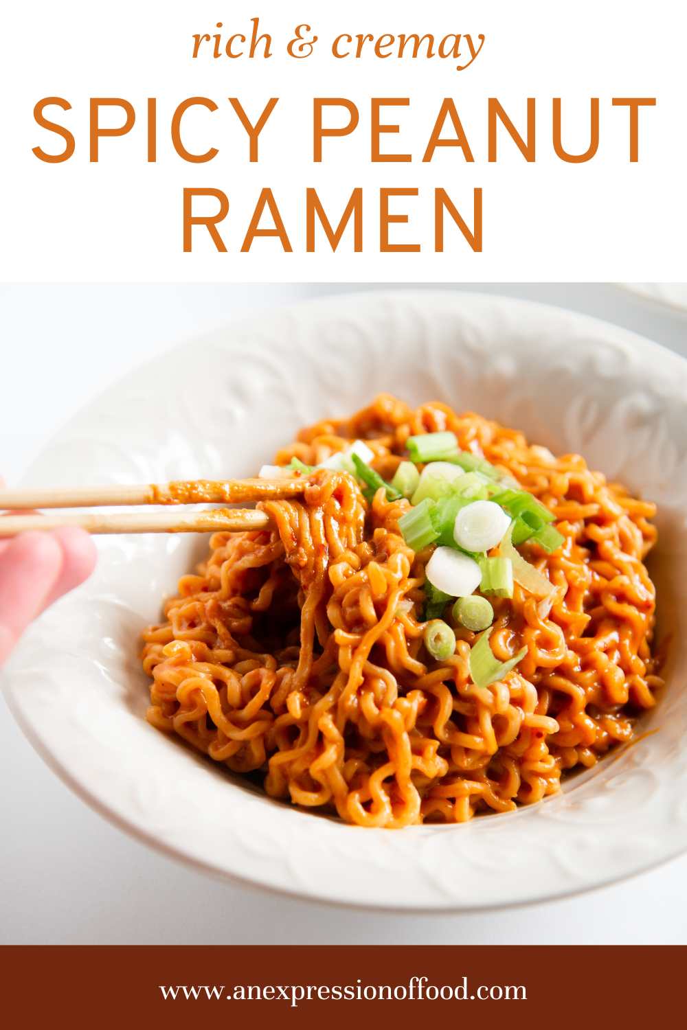 Spicy peanut ramen | Thai-inspired recipe - An Expression Of Food