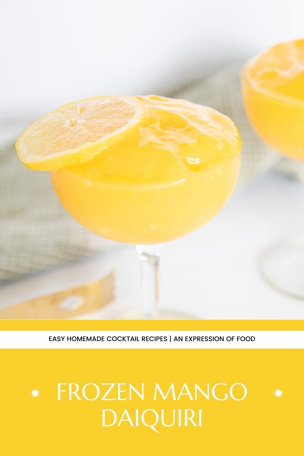 Easy Frozen Mango Daiquiri Recipe - An Expression Of Food