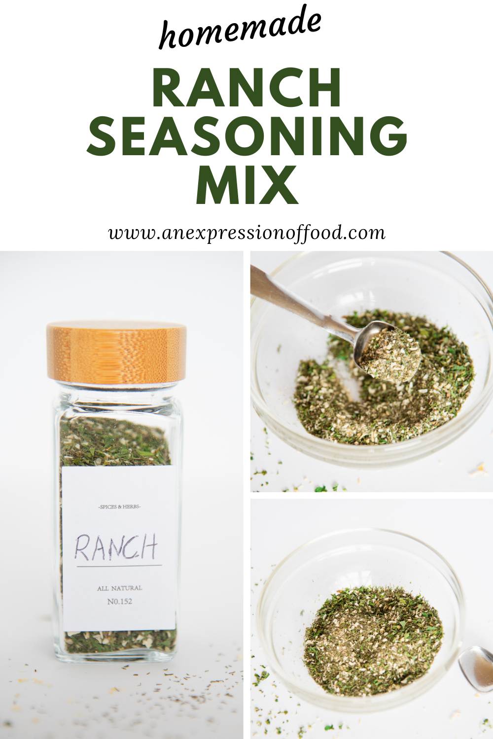 Homemade Ranch Seasoning mix | without buttermilk powder! - An ...