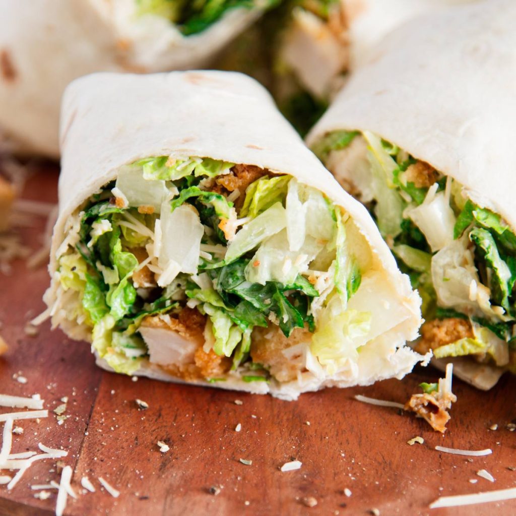 Chicken Caesar Salad Wraps (super easy recipe!) - An Expression Of Food