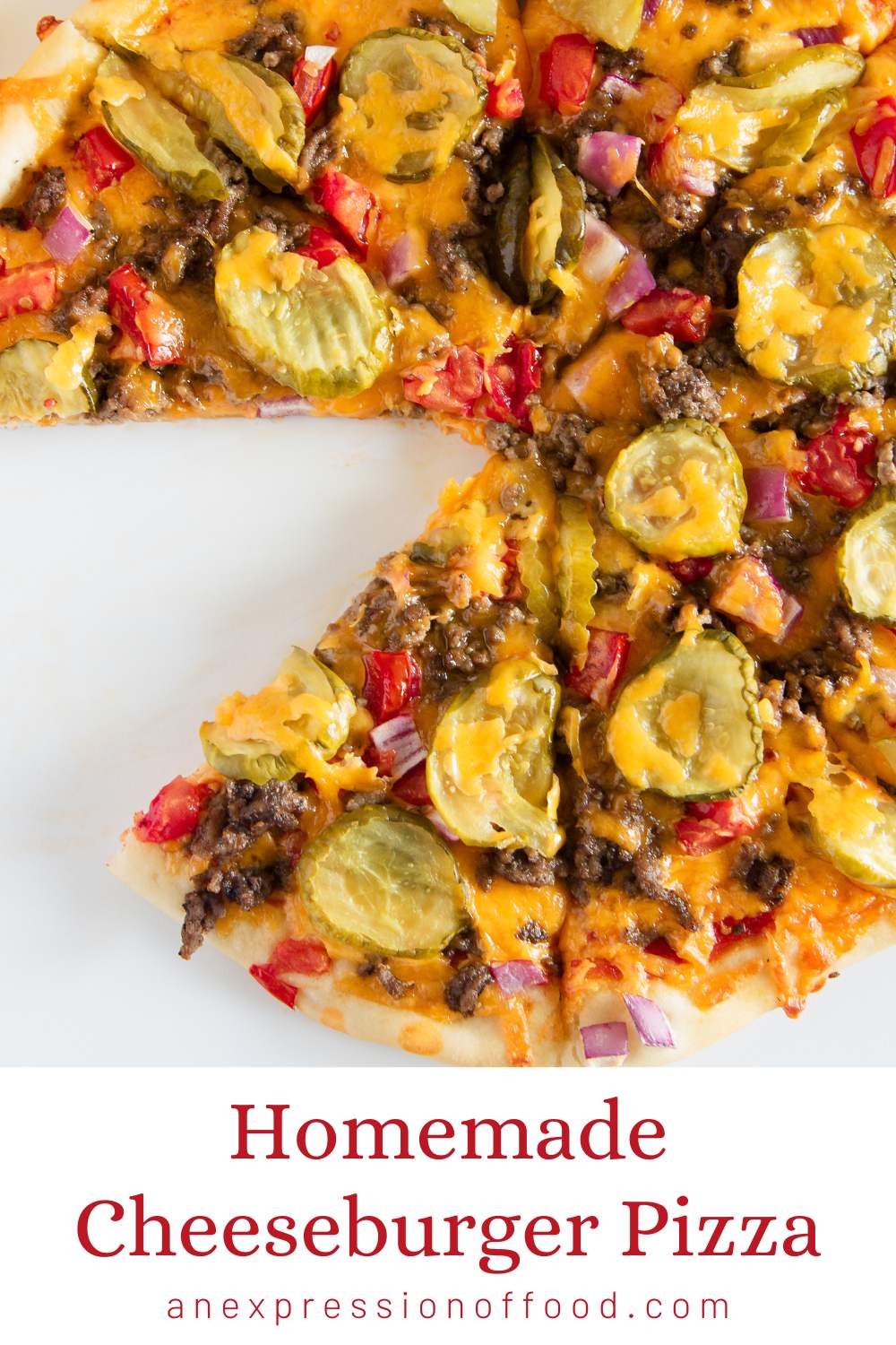 Homemade Cheeseburger Pizza Recipe - An Expression Of Food
