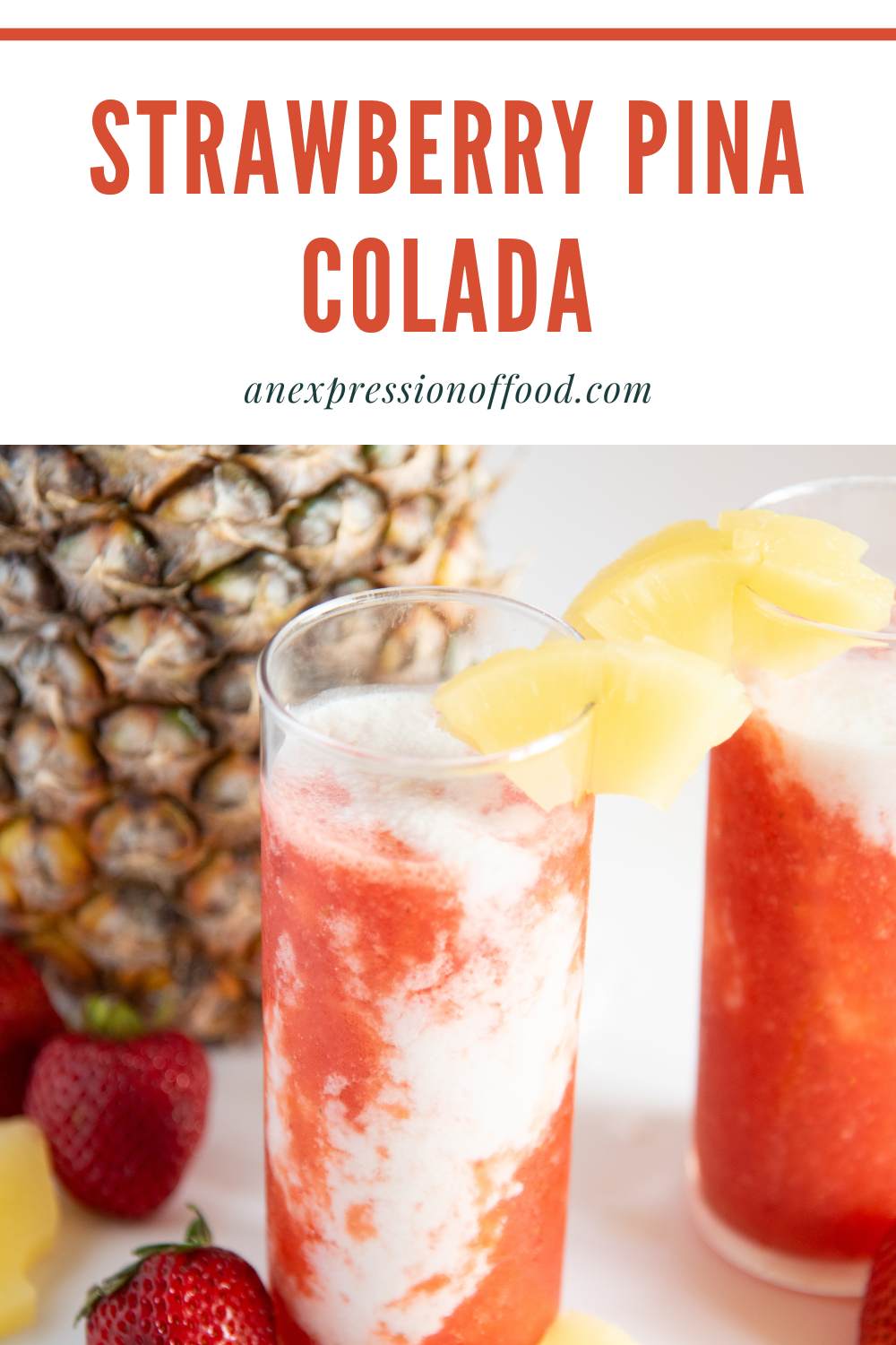 Strawberry Piña Colada Recipe - An Expression Of Food
