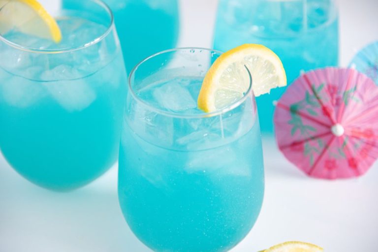 Mermaid Spiked Lemonade | blue lemonade recipe - An Expression Of Food